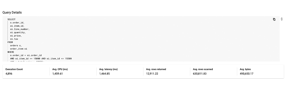 Introducing Query Insights for Cloud Spanner: troubleshoot performance issues with pre-built ...